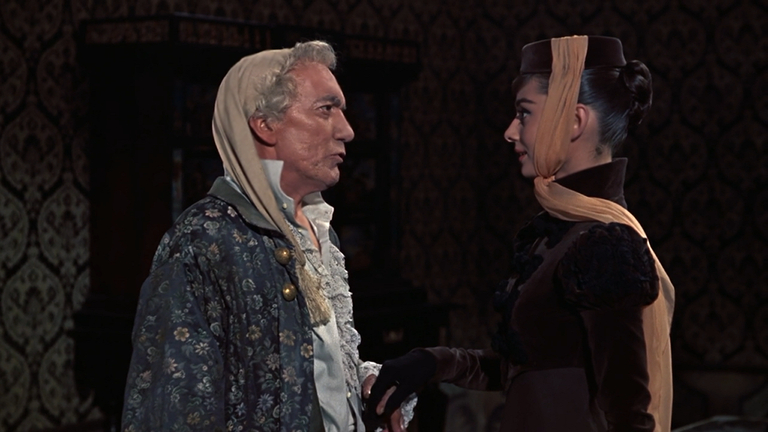 Wilfrid Lawson and Audrey Hepburn