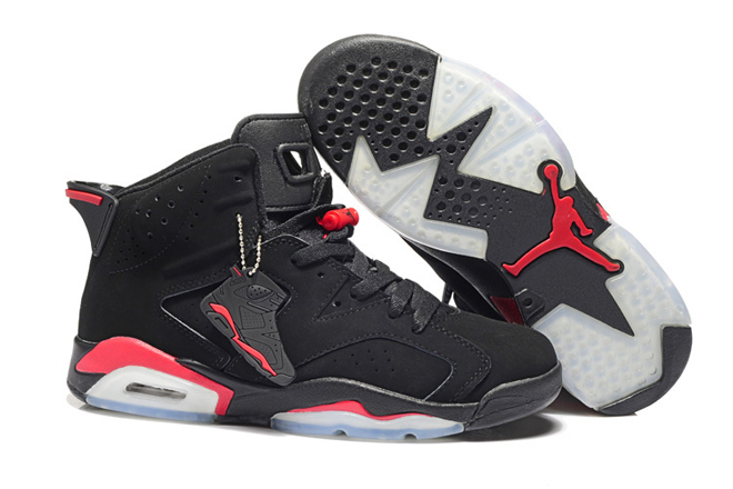 Picture of Nike Jordan Brand Sneaker Features with Black and Red Retro ...