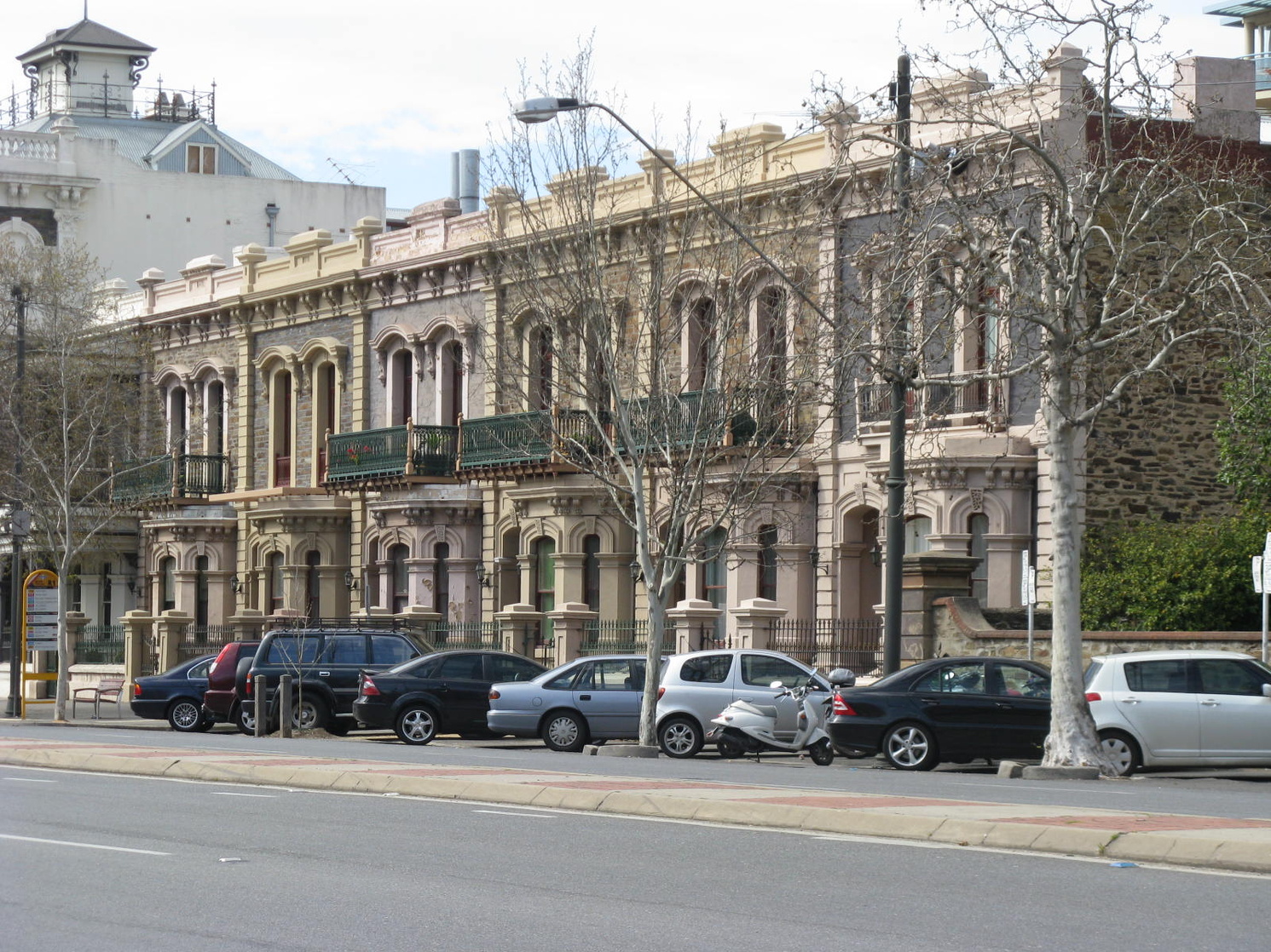 Row of terrace houses