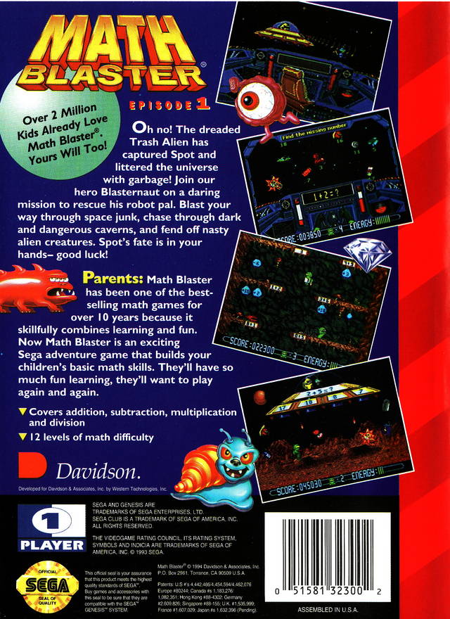 Image of Math Blaster: Episode 1