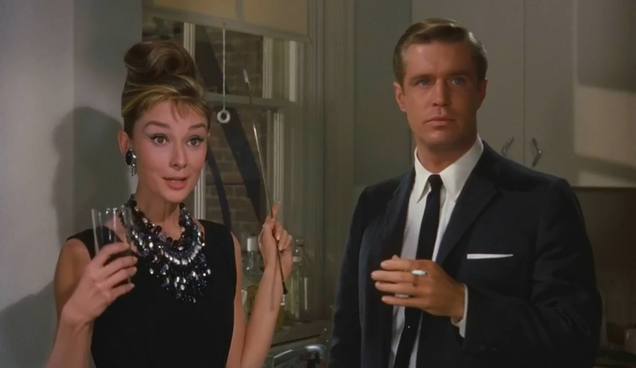 Audrey Hepburn and George Peppard