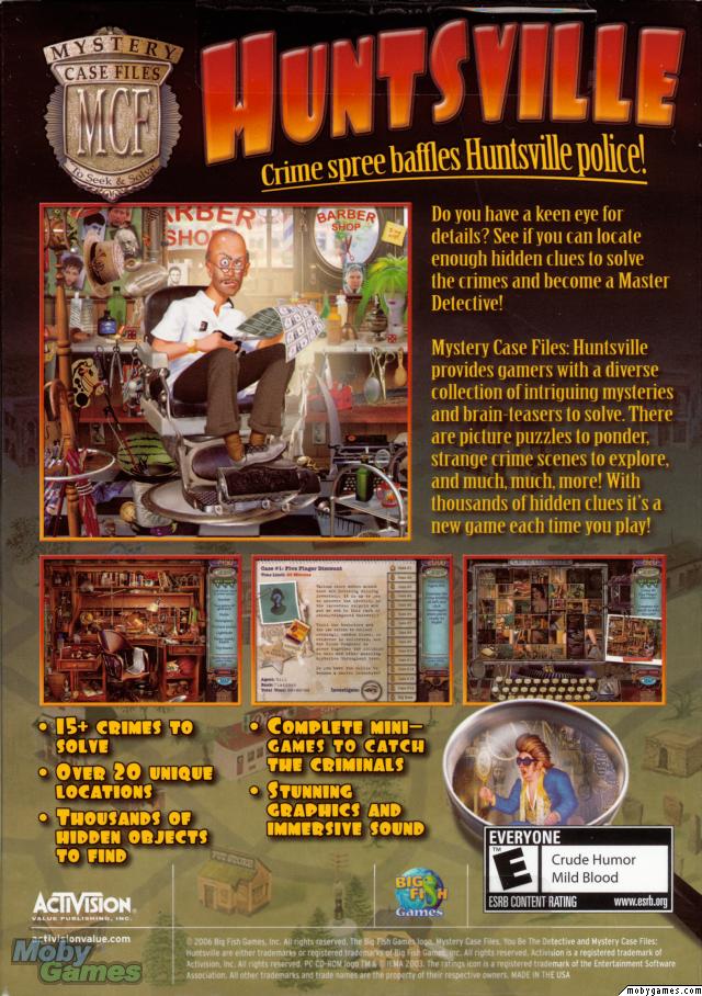 Picture of Mystery Case Files: Huntsville