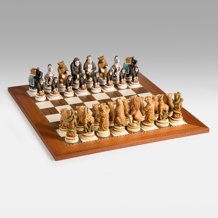 Wild Animal Kingdom Chess Set