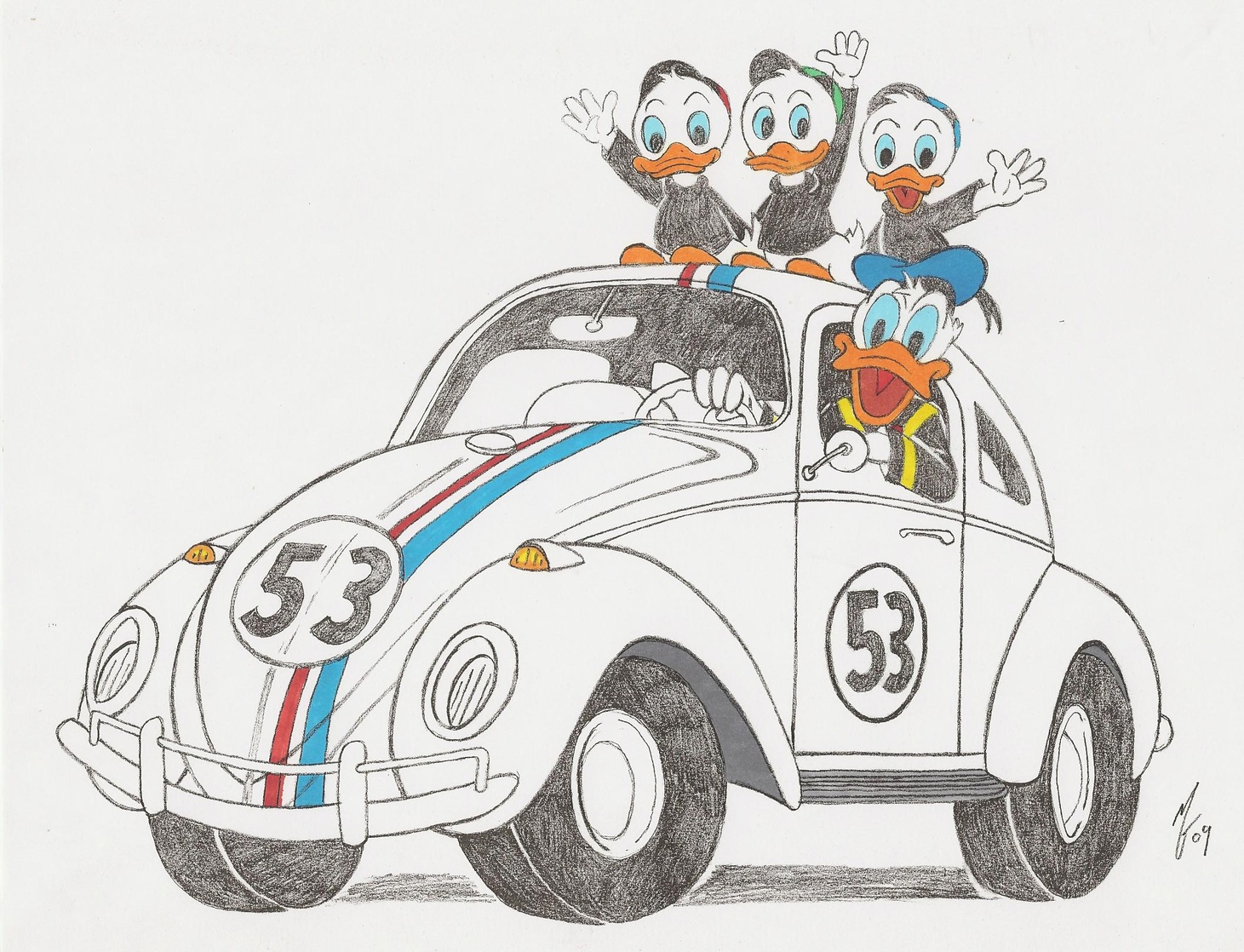 Herbie - Free Coloring Pages