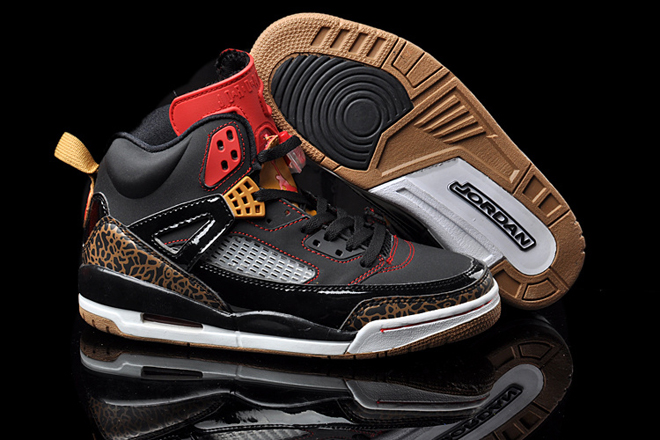 Picture of Mens Black and Challenge Red Air Jordan Spizike 3.5 Sport ...