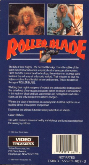 Video Treasures VHS (Back Cover)