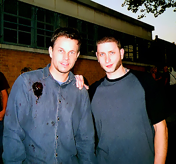 Damien Colletti and Mark Wahlberg