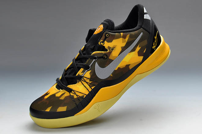 Kobe Bryant Elite 8 Black Grey and Yellow Colorways Basketball Shoe picture