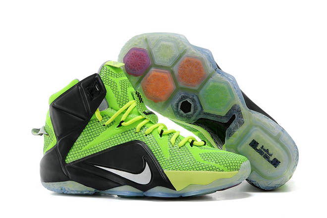 Picture of Lebron 12 XII Athletic Mens Footwear in Neon Green Black ...