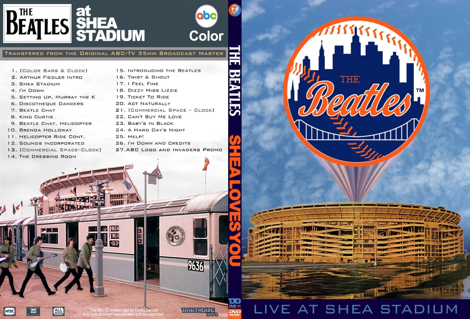 Picture of The Beatles at Shea Stadium