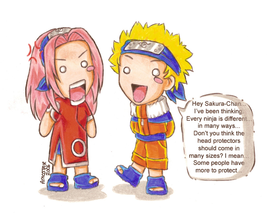 Sakura's Big Forehead by amostar