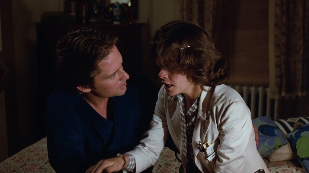 Michael Douglas and Geneviève Bujold