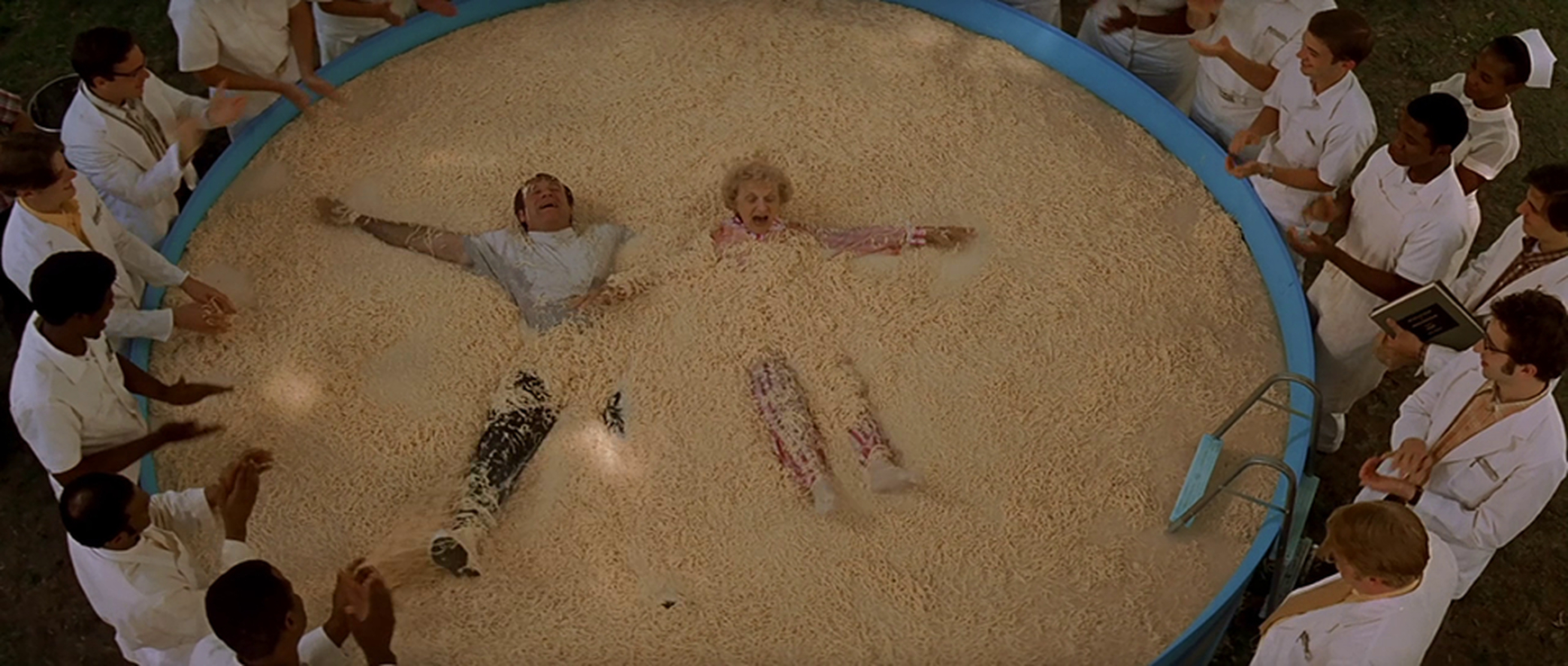 Robin Williams and Ellen Albertini Dow