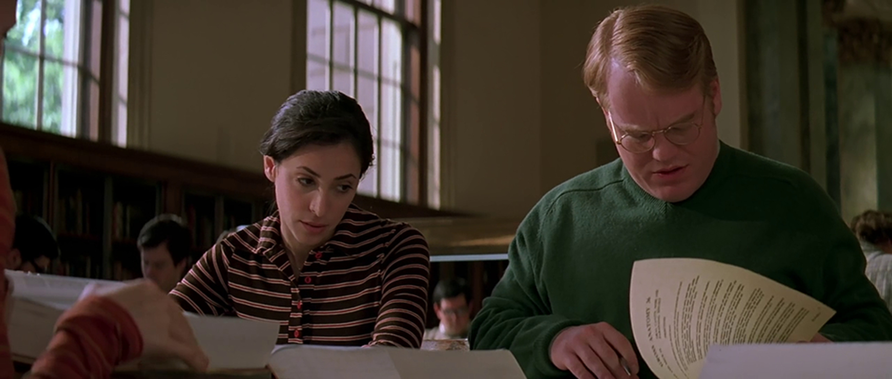 Daniella Kuhn and Philip Seymour Hoffman