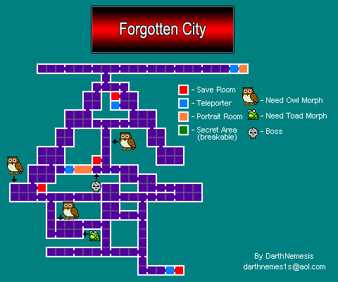 Forgotten City Map