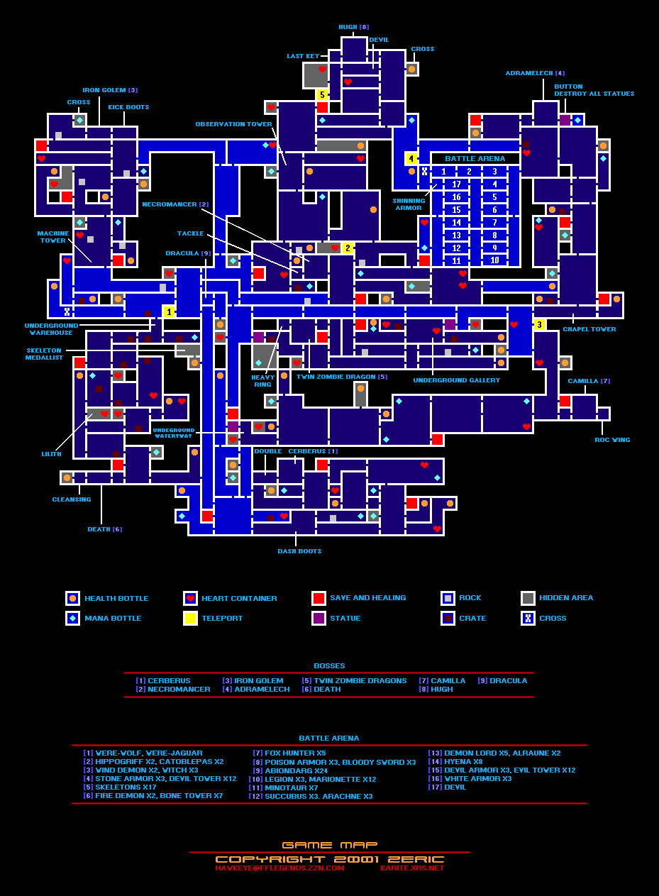 Dracula's Castle Map (Game)