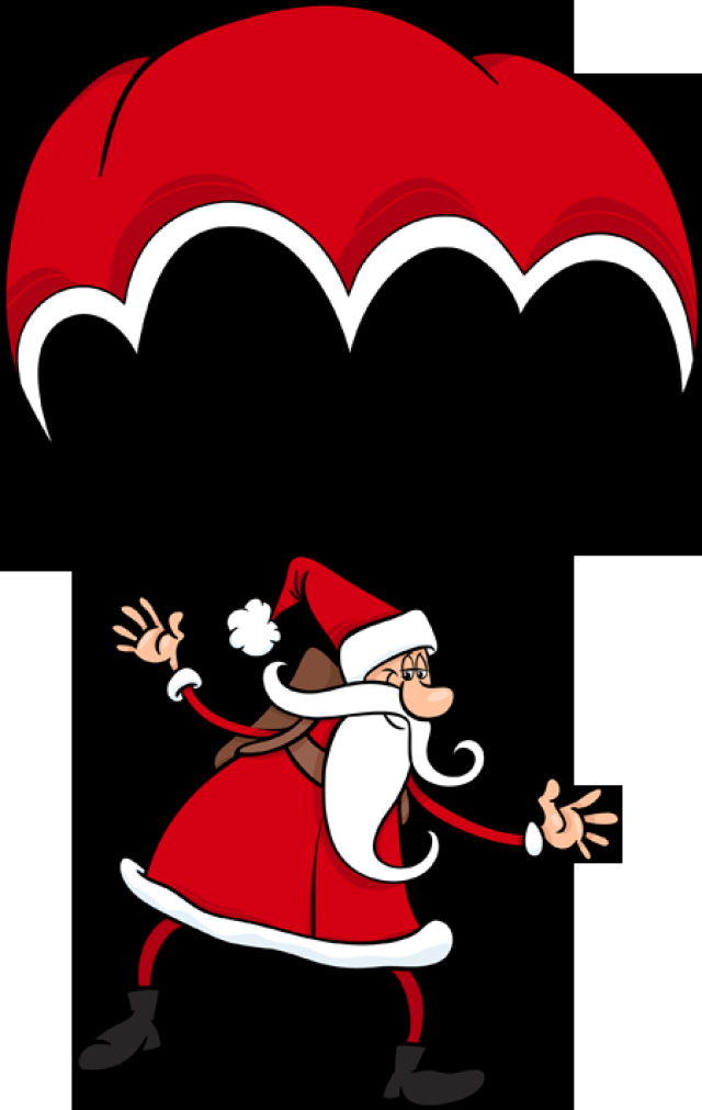 Skydiving Santa