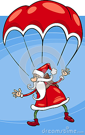 Skydiving Santa
