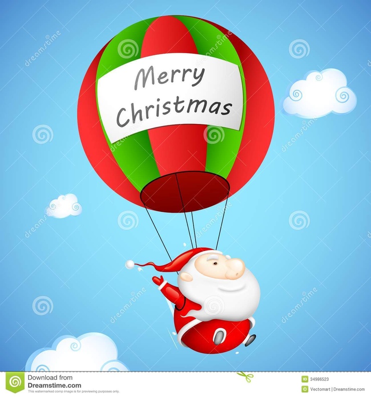 Skydiving Santa