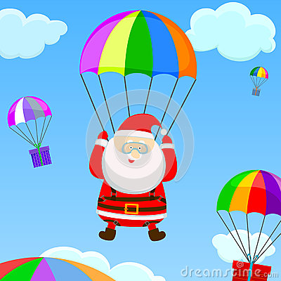 Skydiving Santa