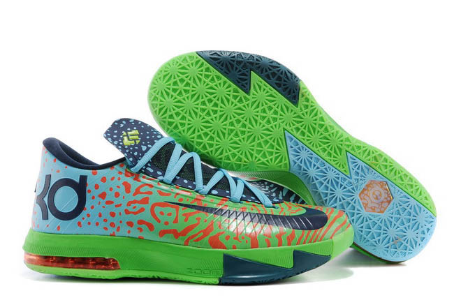 Picture of Nike KD 6 "Liger"/Animal Gradient Electric Green/Night ...