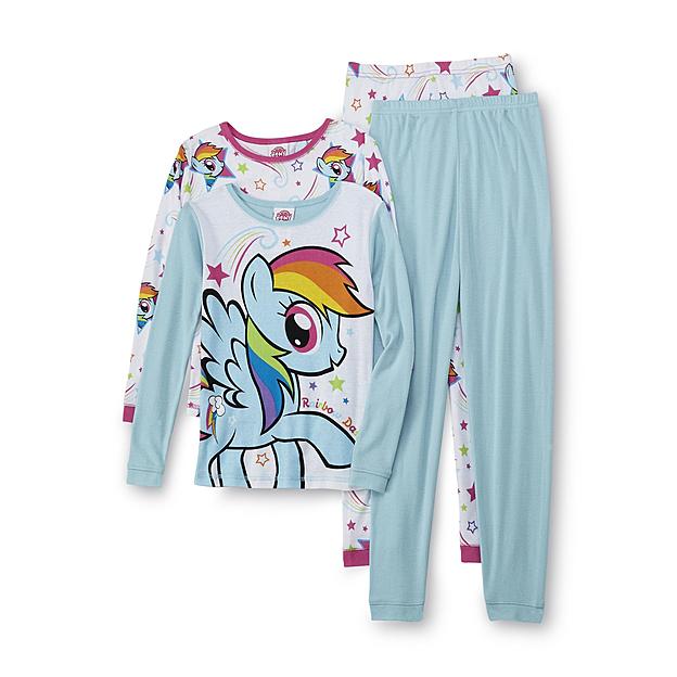 My Little Pony Girl's 2-Pairs Pajamas - Rainbow Dash image