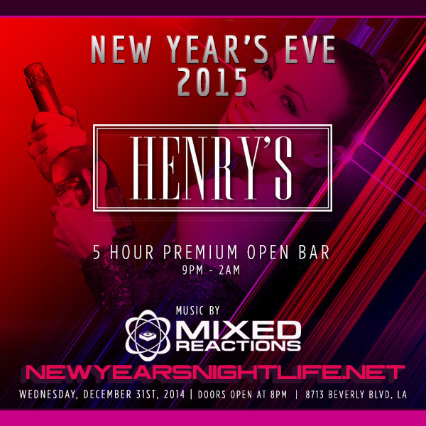 Hooray Henrys New Years Eve 2015