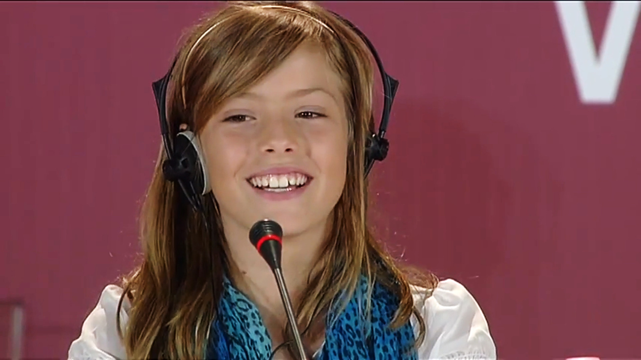 Claudia Vega en el festival de cine de Venecia