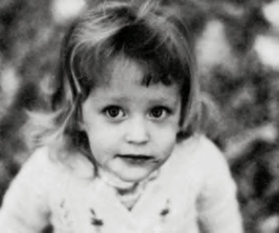 Gillian Anderson as a child
