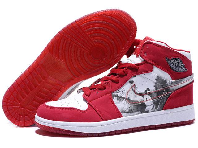 Picture of Men's Air Jordan 1-(I) Retro Varsity Red/White Mid ...