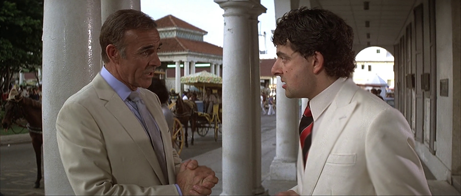 Sean Connery and Rowan Atkinson