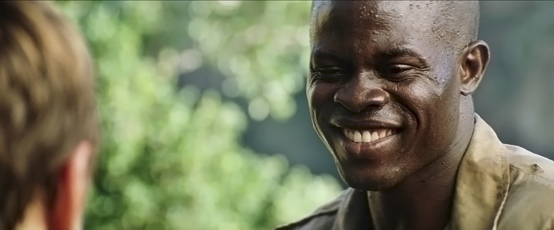 Djimon Hounsou and Leonardo DiCaprio
