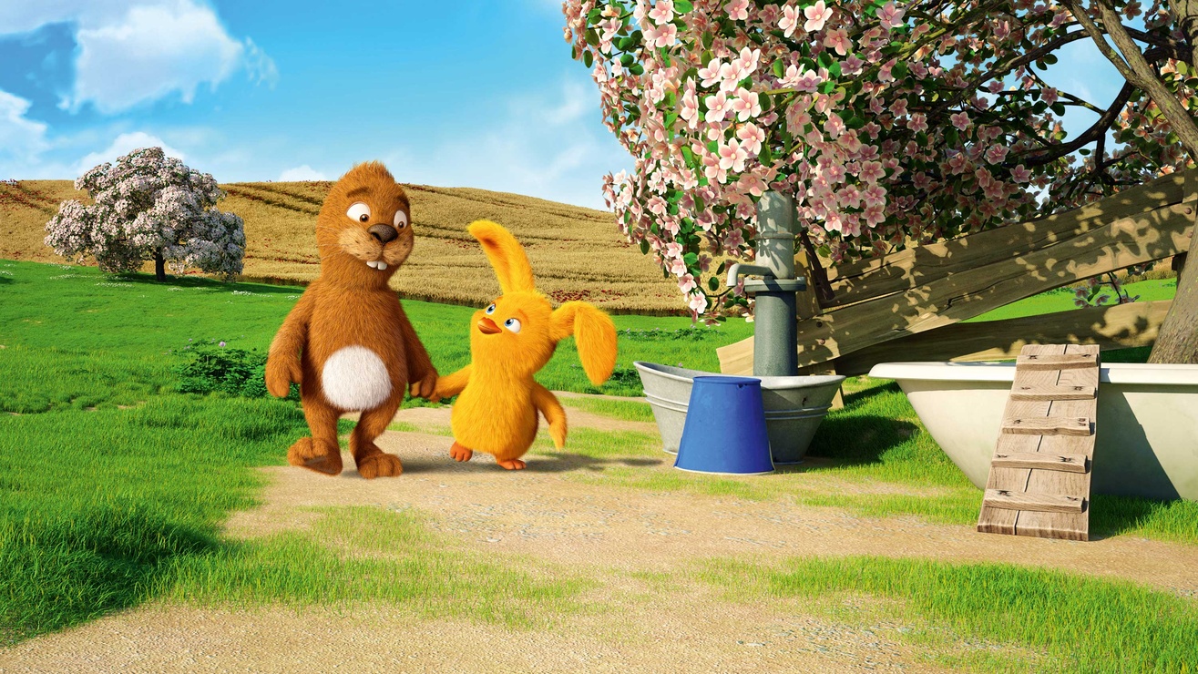 Picture of Rabbit Without Ears and Two-Eared Chick