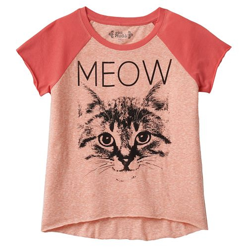 Picture of Mudd® High-Low Raglan Tee - Girls' Plus