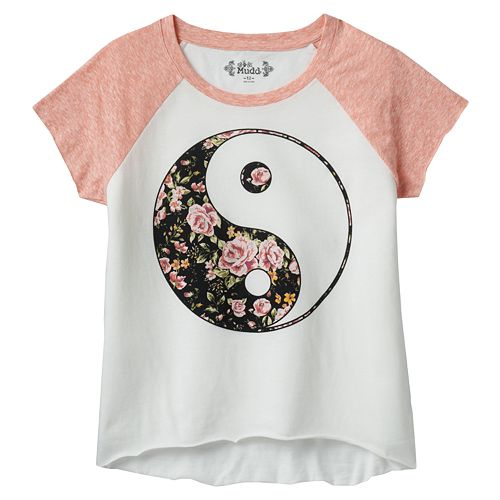 Picture of Mudd® High-Low Raglan Tee - Girls' Plus