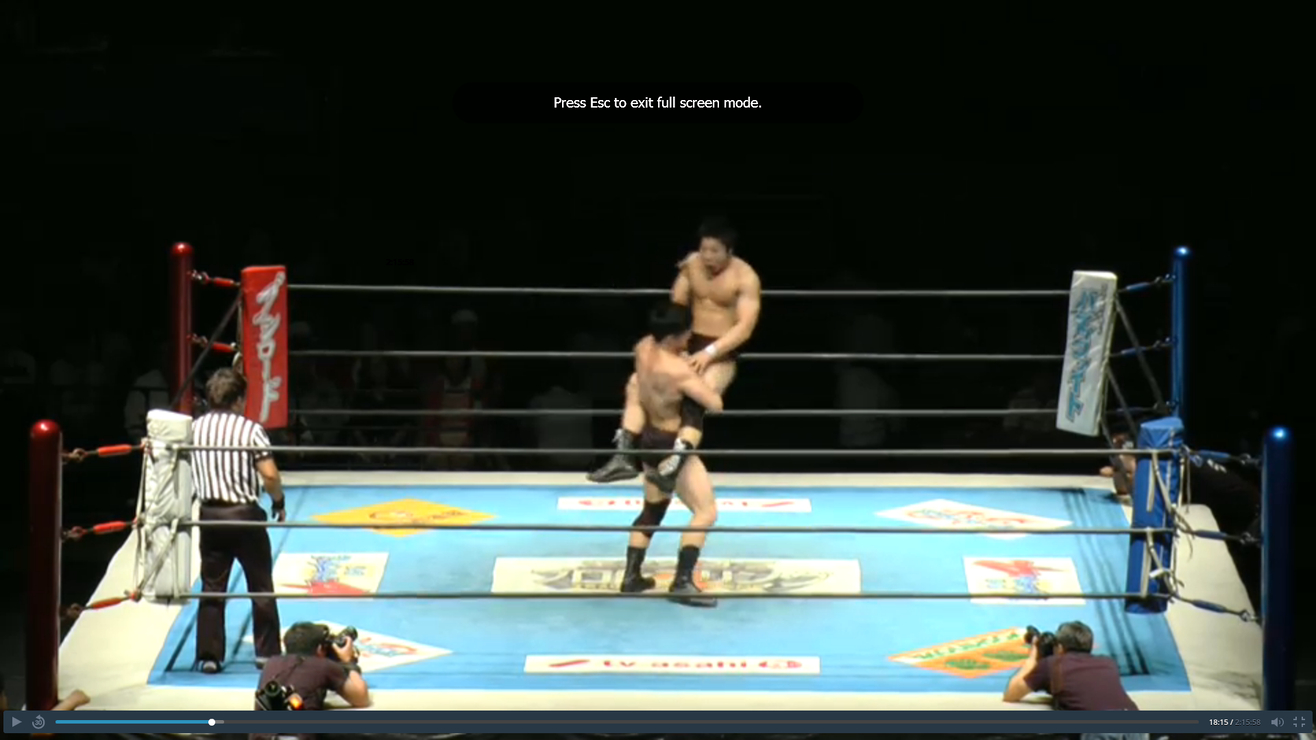 Picture of Sho Tanaka vs. Yohei Komatsu (NJPW, New Japan Road, 02/27/15)