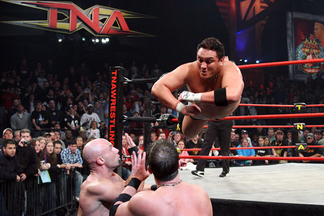 Picture of AJ Styles vs. Samoa Joe vs. Christopher Daniels (TNA ...