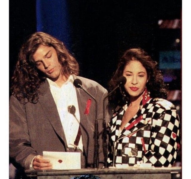 Ricky Martin and Selena