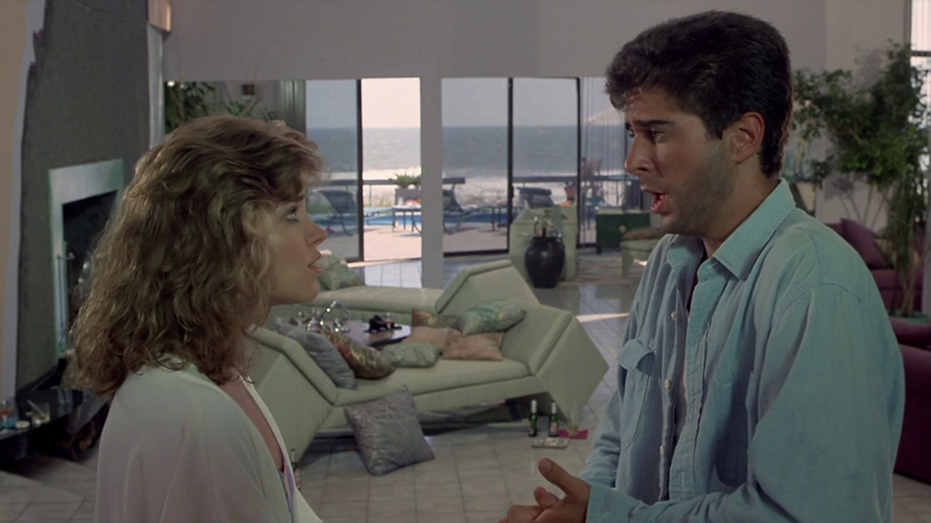 Catherine Mary Stewart and Jonathan Silverman