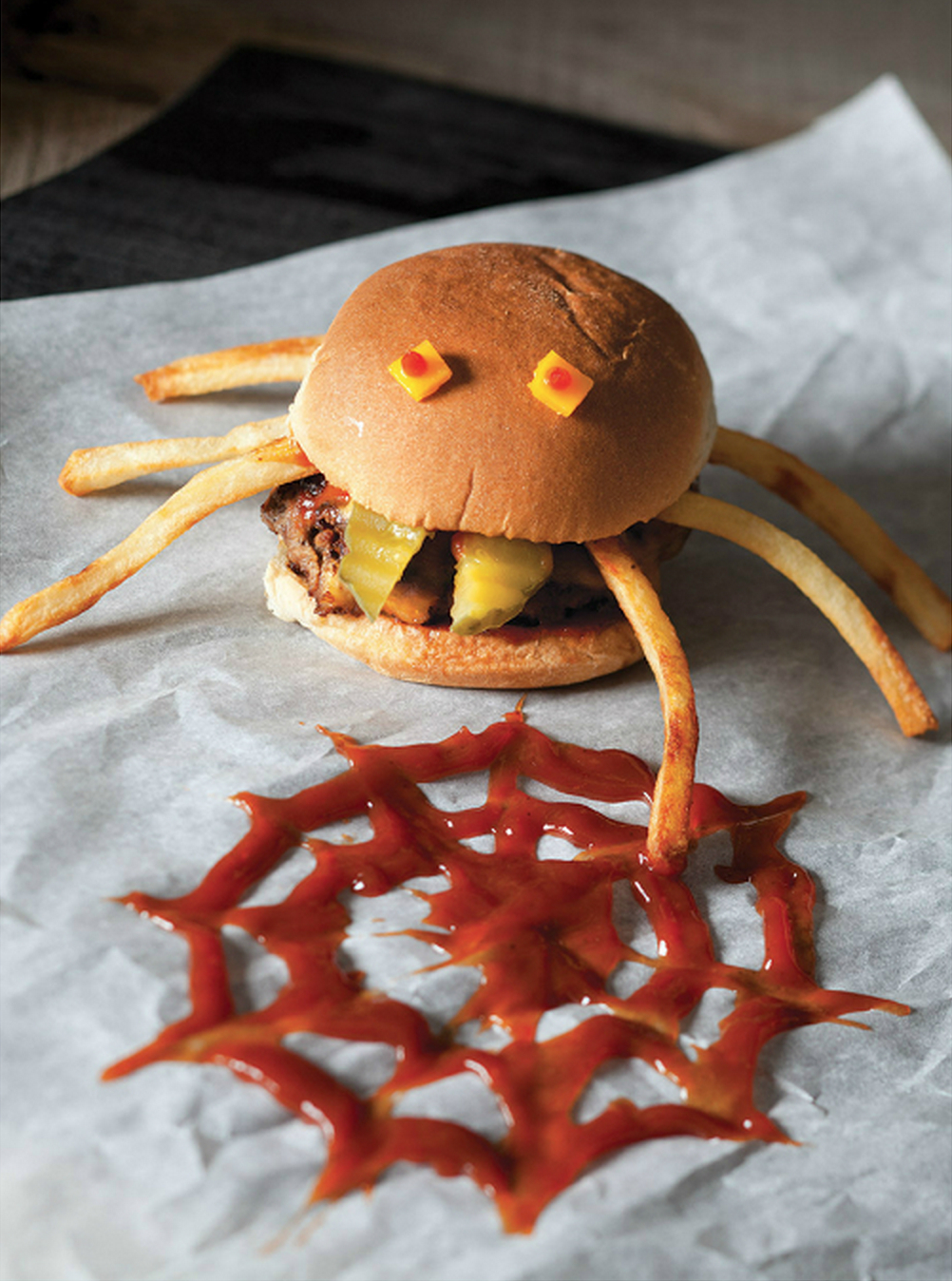Spider Burger & Ketchup Web