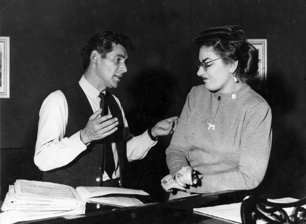 Leonard Bernstein and Maria Callas