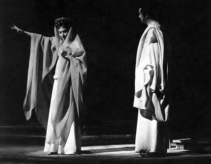 Maria Callas and Franco Corelli