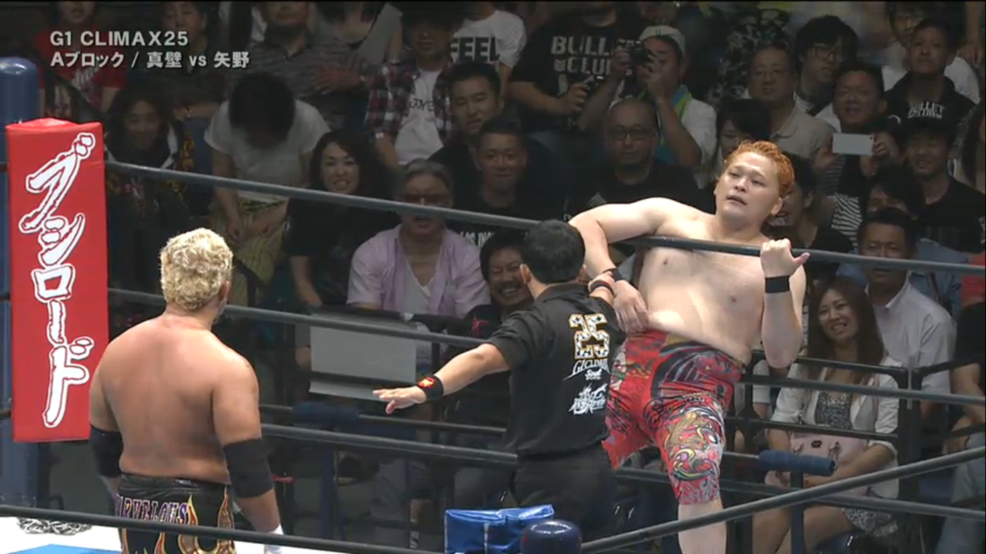 Picture of Toru Yano vs. Togi Makabe (NJPW, G1 Climax 2015 Day 1)