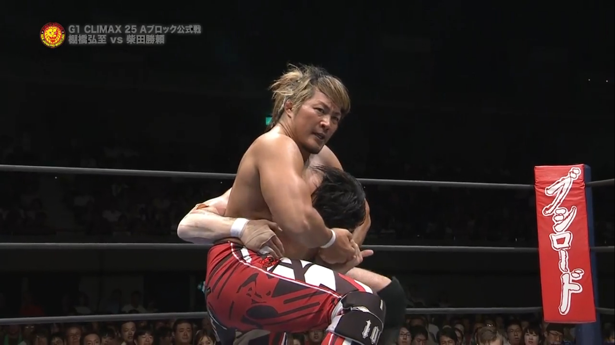 Image of Katsuyori Shibata vs. Hiroshi Tanahashi (NJPW, G1 Climax 25 Day 13)