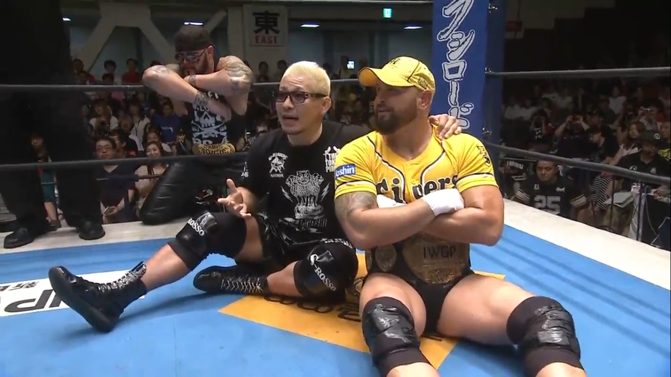 Picture of Yujiro Takahashi vs. Karl Anderson (NJPW, G1 Climax 25 Day 16)