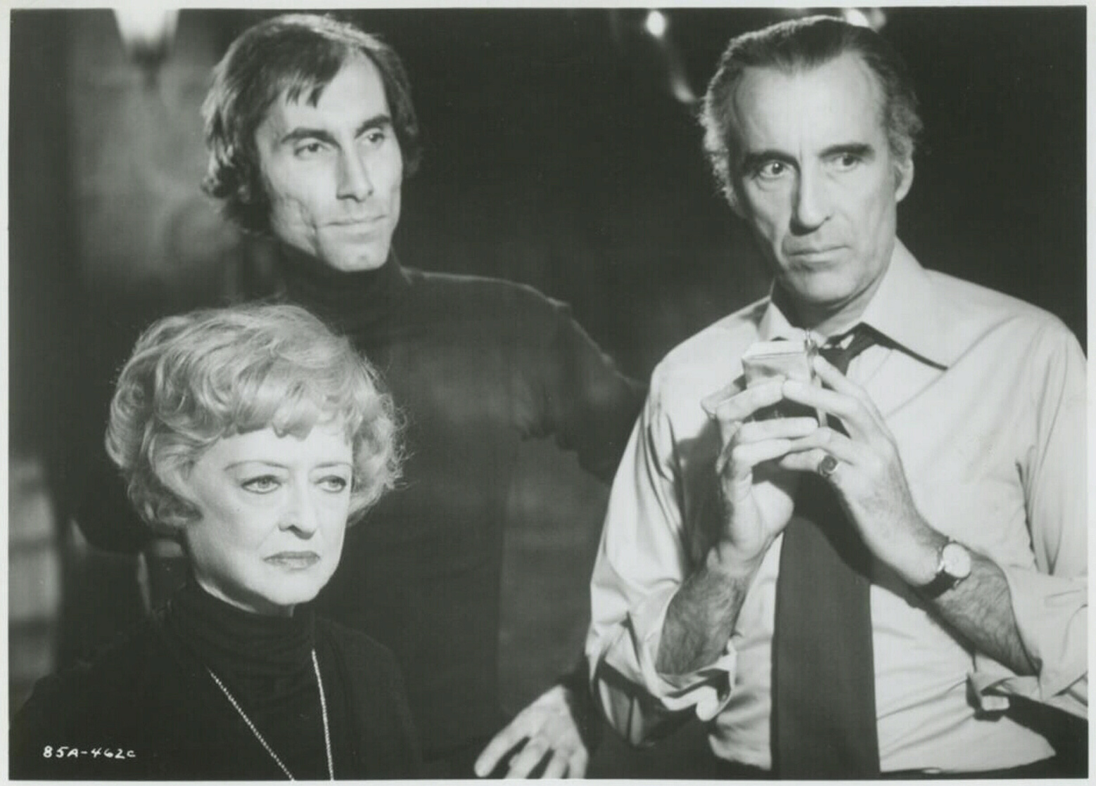 Bette Davis, Anthony James, Christopher Lee