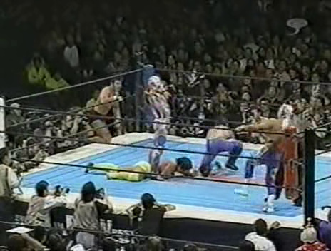 Picture of Jushin Liger, Minoru Tanaka & Shinya Makabe vs. Super Delfin, Takehiro Murahama ...