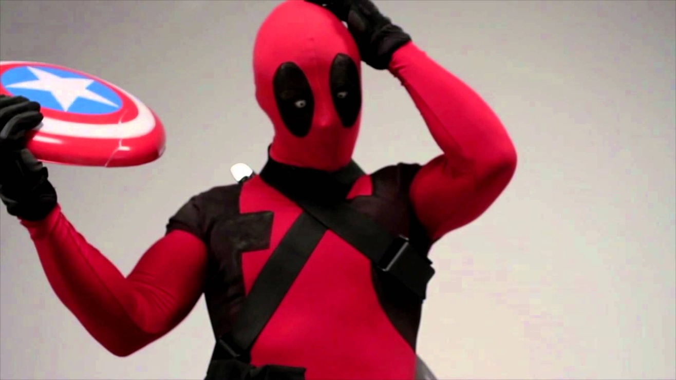 Deadpool with Captain America's Shield