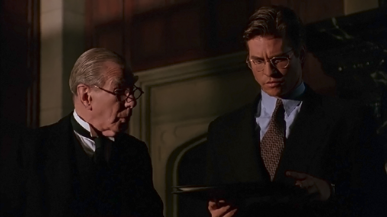Michael Gough and Val Kilmer