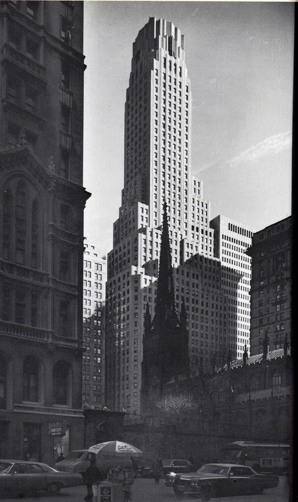 The Irving Trust Building and Trinity Church, 1973